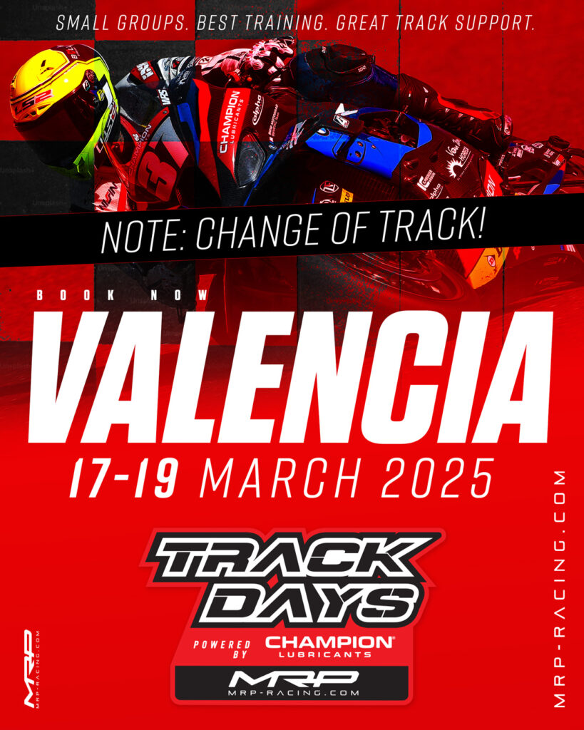 Track days Valencia 17-18-19 March 2025 - MRP Racing